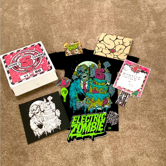 electric zombie | Shirts | Electric Zombies Rare 5 Year Birthday ...